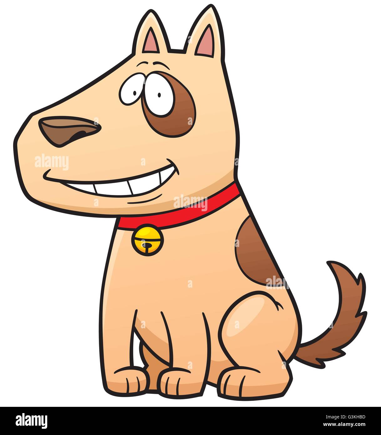 Vector illustration of Cartoon Dog Stock Vector Image & Art - Alamy