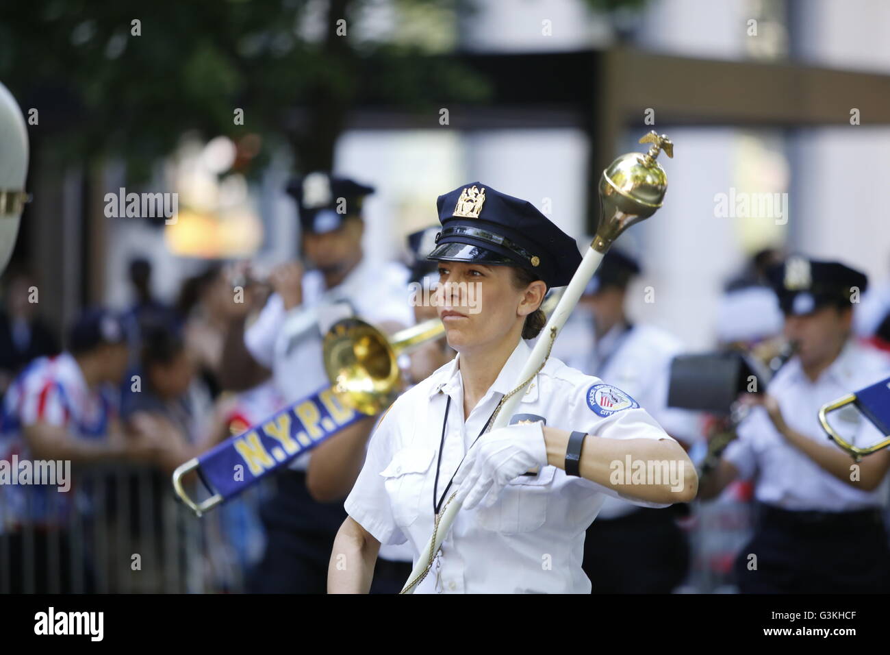 Nypd marching band hi-res stock photography and images - Alamy