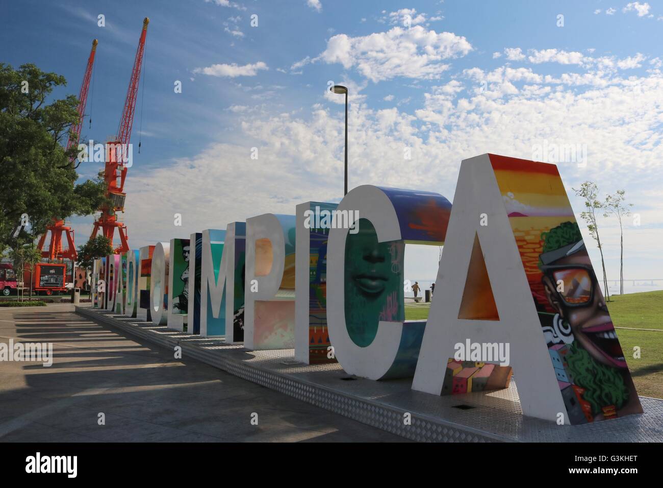 2016 rio olympics sign hi-res stock photography and images - Alamy