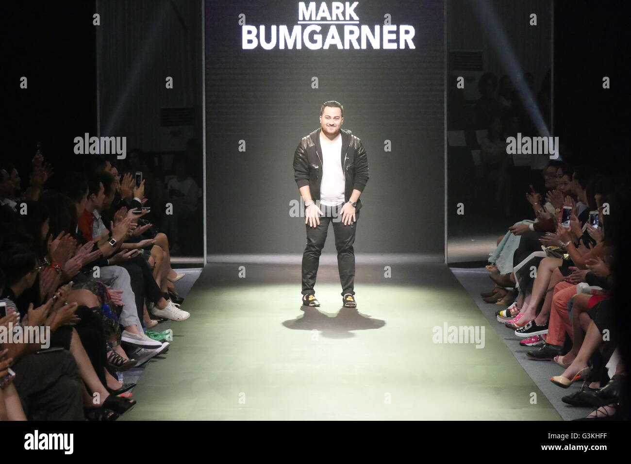 Mark Bumgarner is introduced after showing his designs. Manila Fashion ...