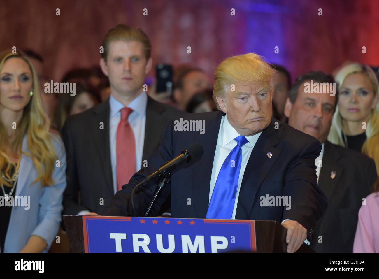 New York City, United States. 26th Apr, 2016. Candidate Donald Trump ...