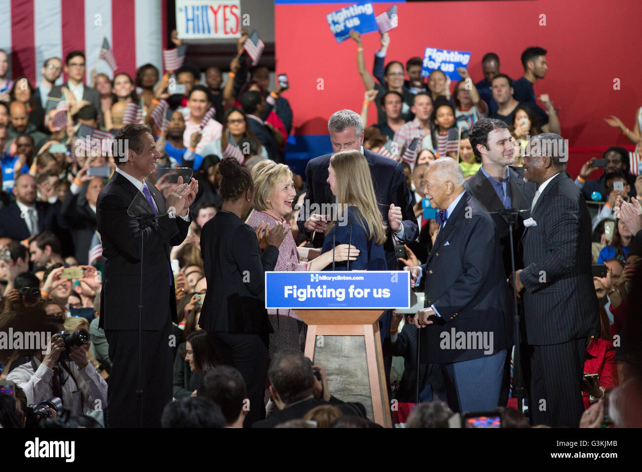 New York City, United States. 19th Apr, 2016. Hillary Clinton at the ...