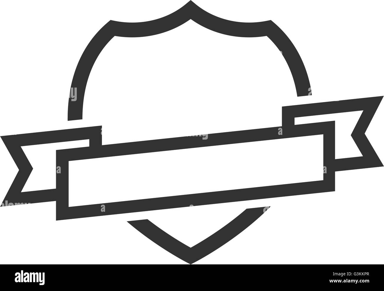 shield with ribbon icon Stock Vector Image & Art - Alamy