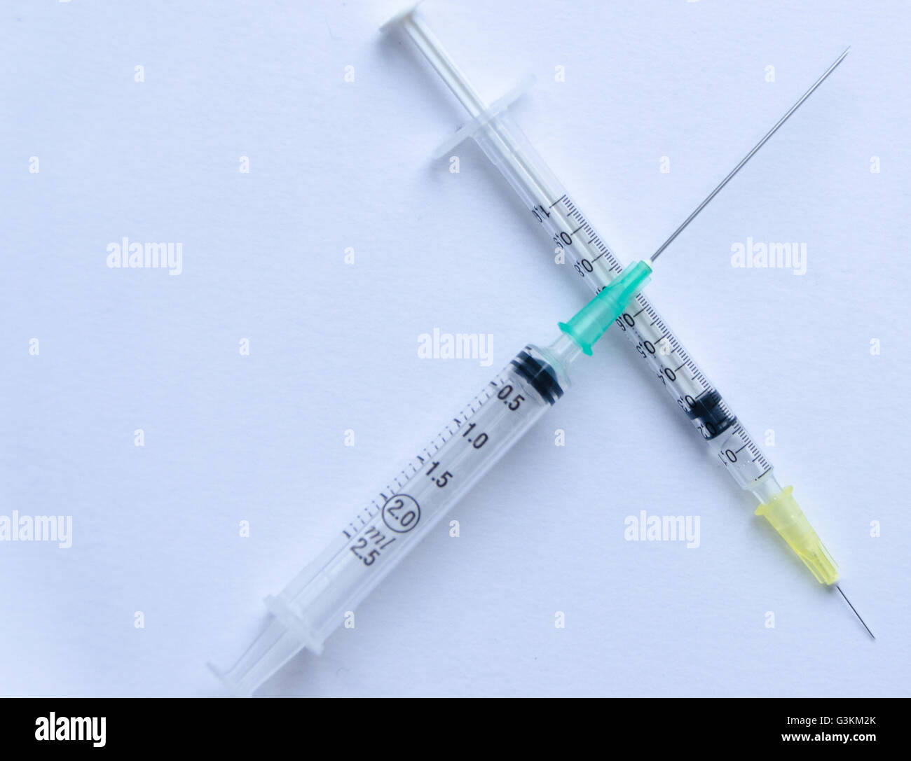 Injections, needles & syringes, medicine Stock Photo - Alamy