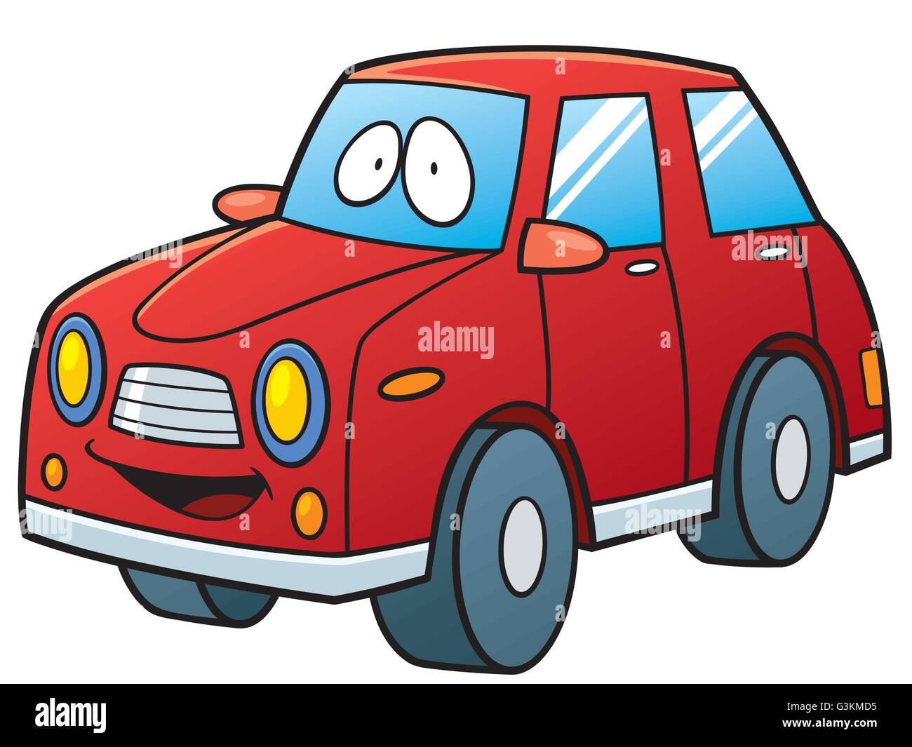 Funny car cartoon hi-res stock photography and images - Alamy
