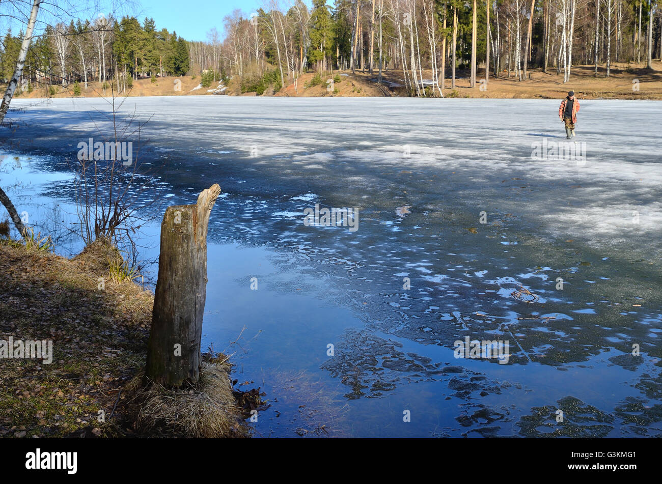 Early spring in Central Russia during the month of March Stock Photo ...