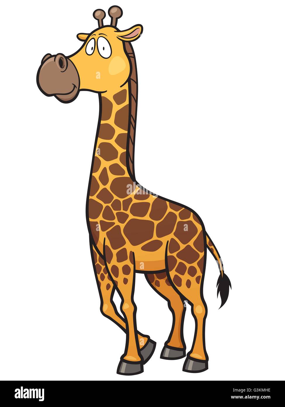 Vector illustration of Giraffe cartoon Stock Vector Image & Art - Alamy