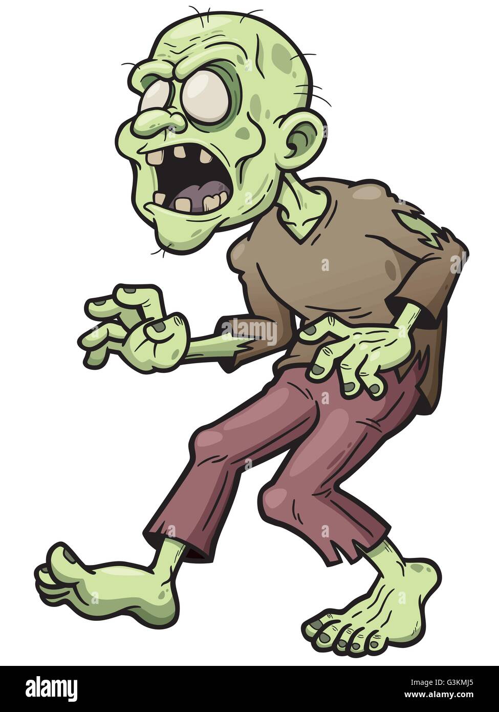 Vector illustration of Cartoon zombie Stock Vector Image & Art - Alamy