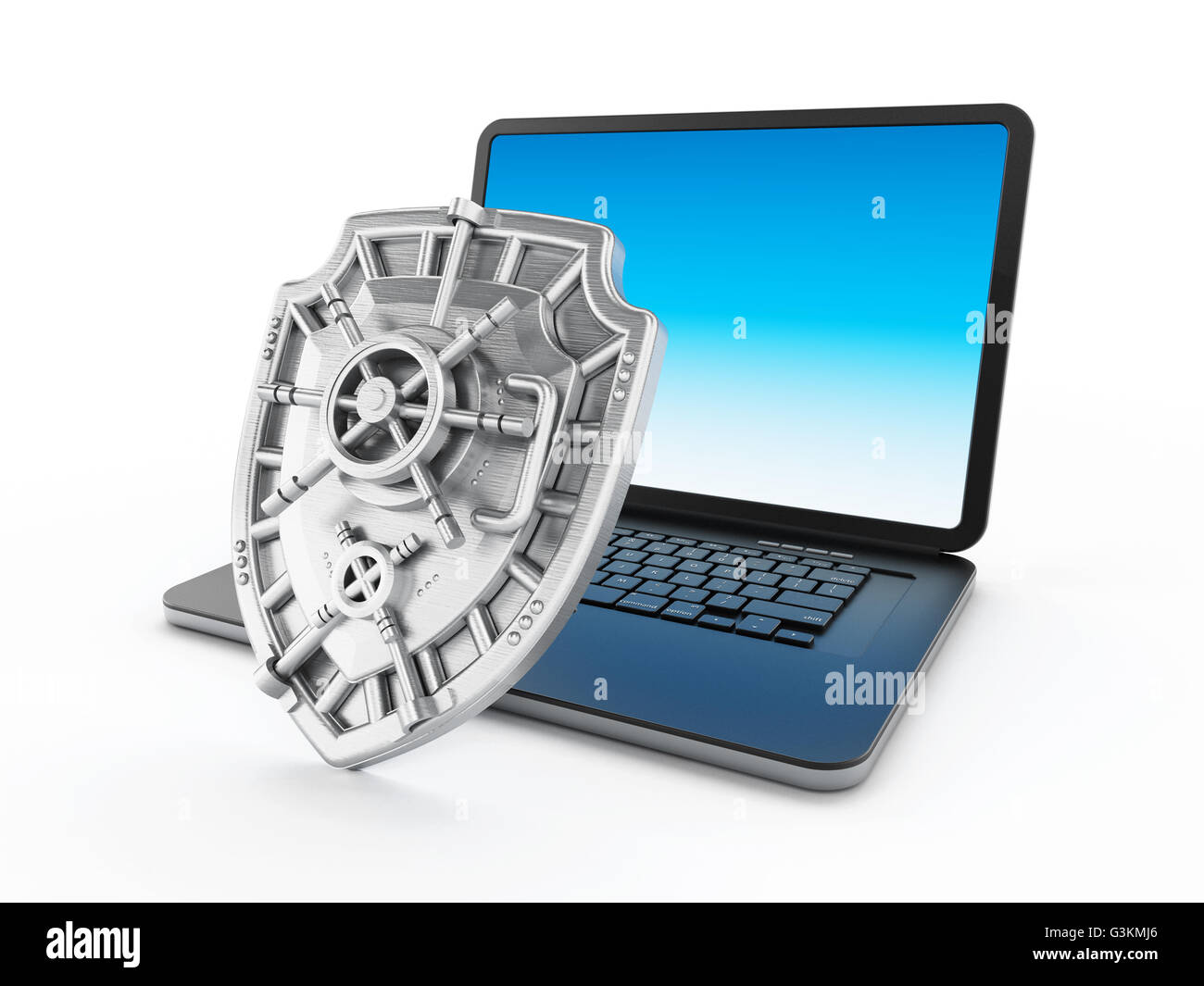 Security laptop shield hi-res stock photography and images - Alamy