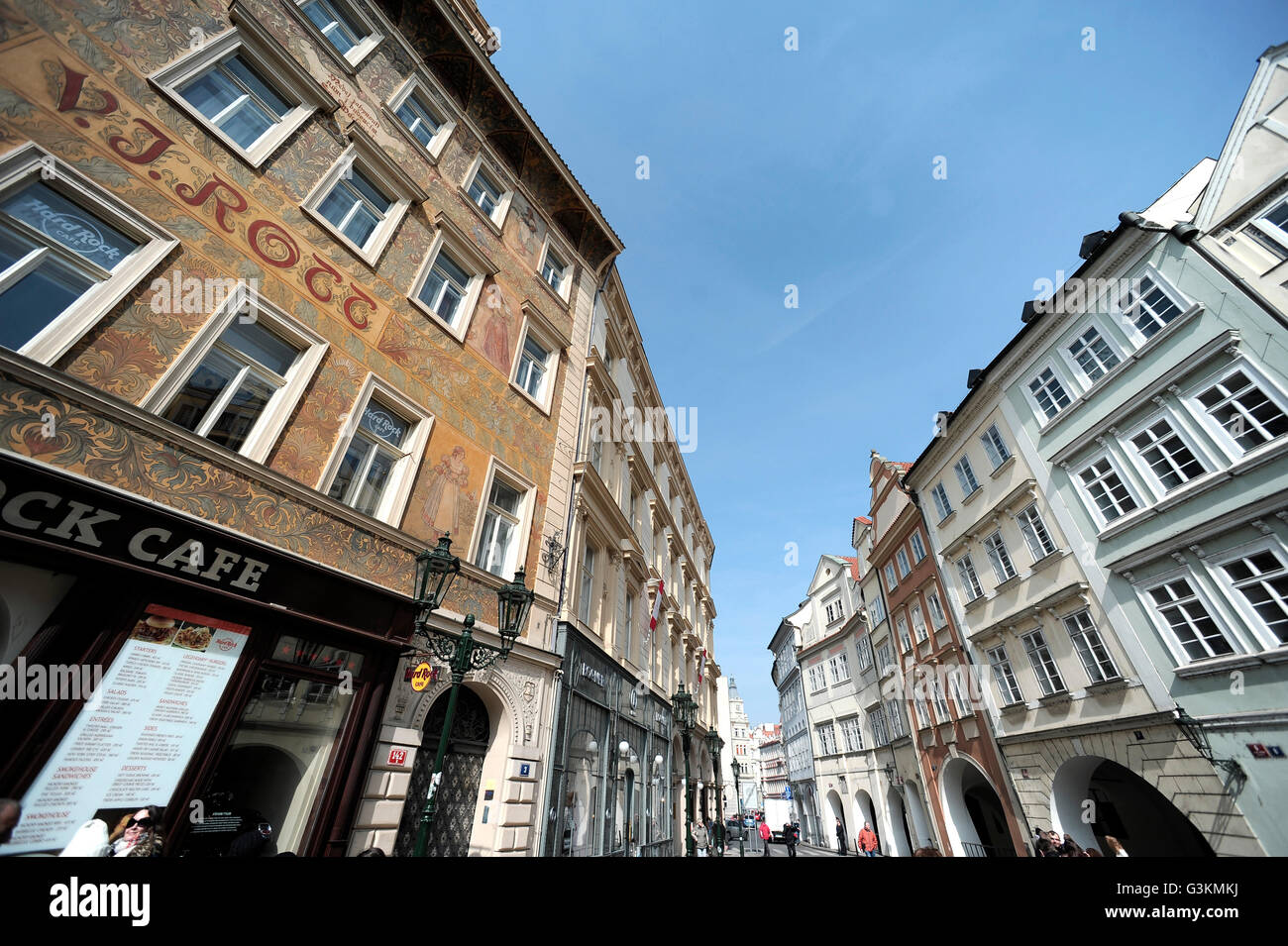 Prague street lamp post hi-res stock photography and images - Alamy