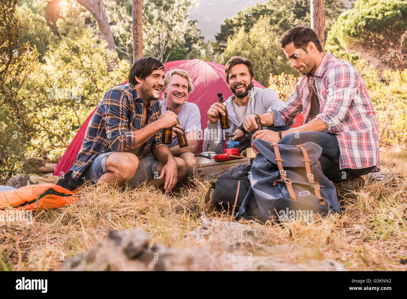 Four Male Friends Together