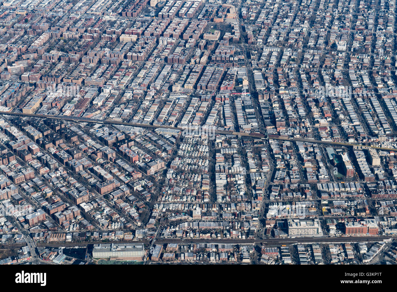 Aerial view of Brooklyn, New York, USA Stock Photo - Alamy