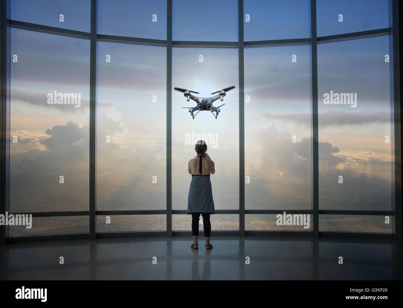 Drone spying window hi-res stock photography and images - Alamy