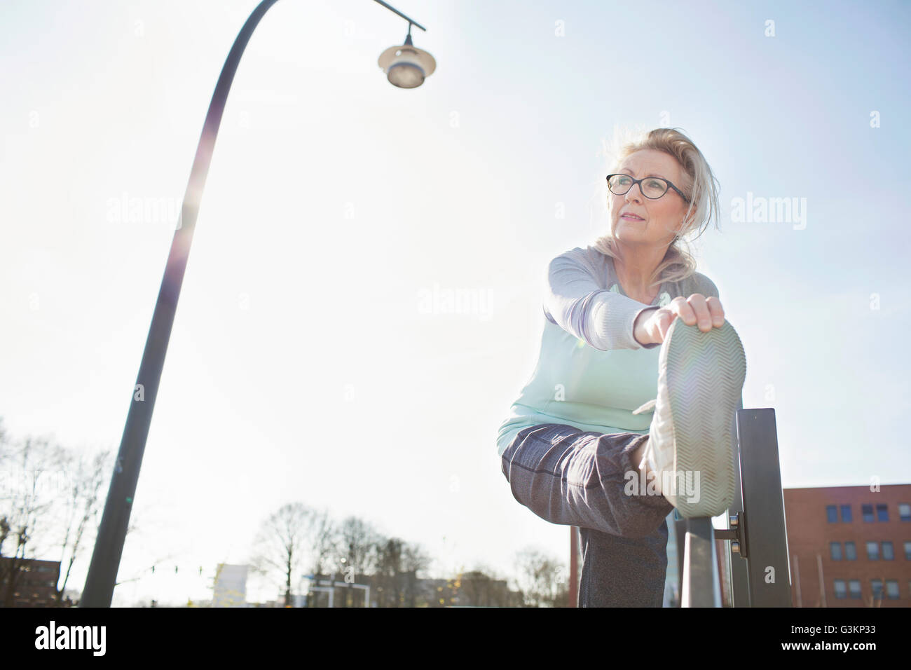 One foot raised hi-res stock photography and images - Alamy