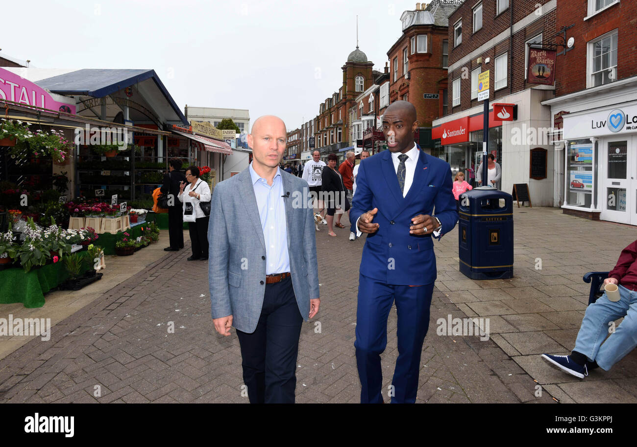 Tim Campbell, Apprentice winner and iStreet ambassador (right), with ...