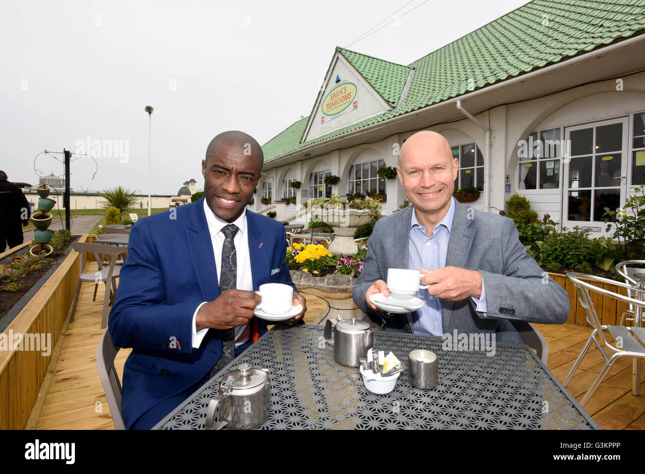 Tim Campbell, Apprentice winner and iStreet ambassador (left), with ...