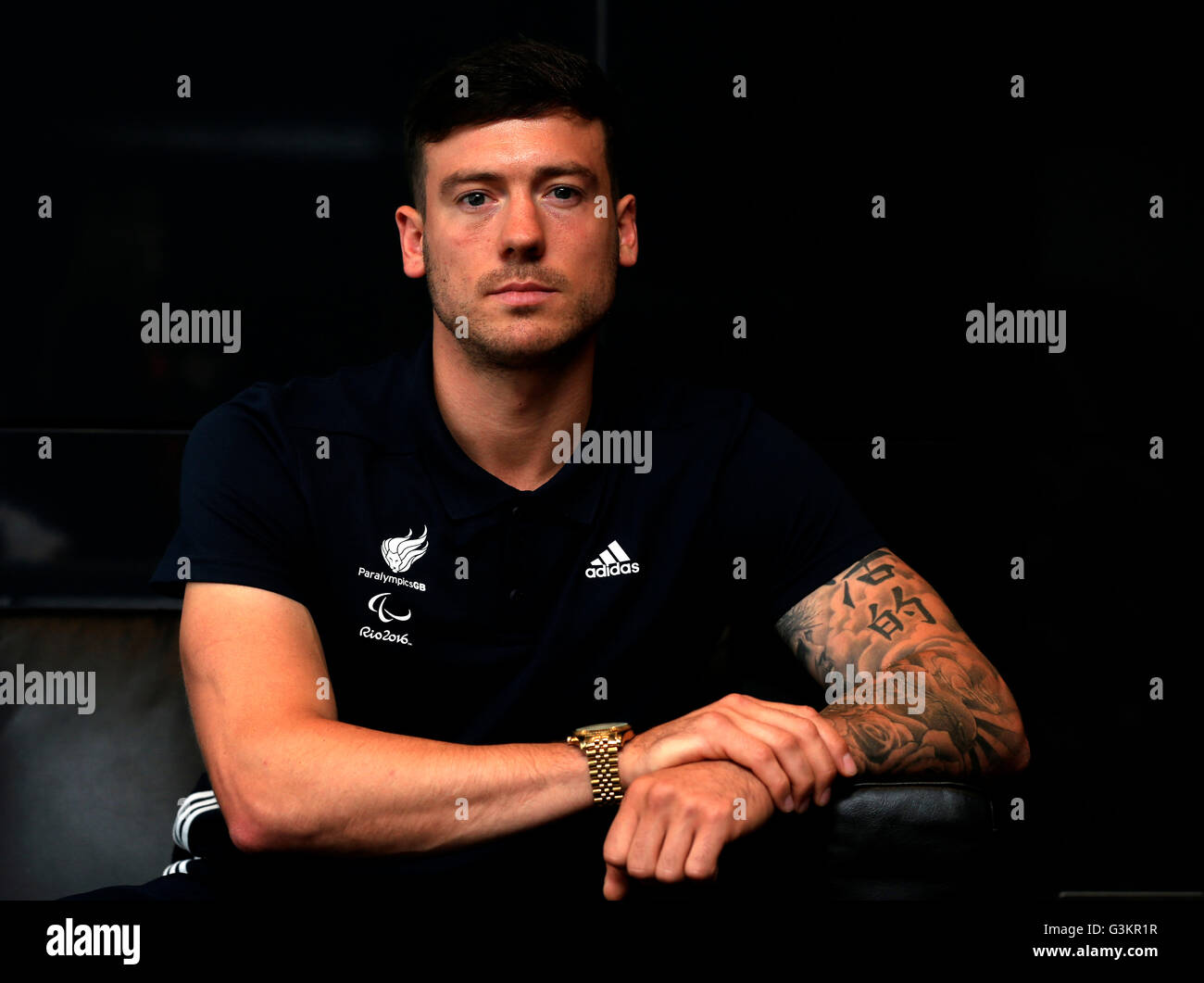 Captain of the ParalympicGB's 7's Football Jack Rutter during the team ...