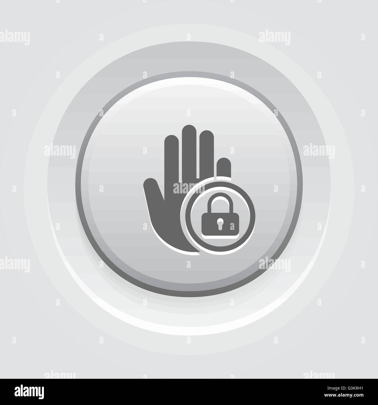 Restricted Area Icon. Flat Design Stock Vector Image & Art - Alamy