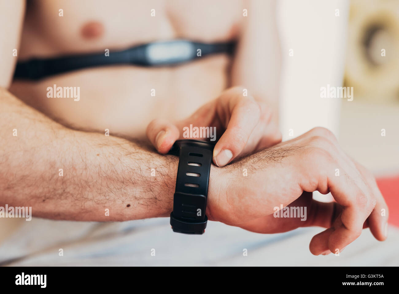 Heart monitor chest hi-res stock photography and images - Alamy