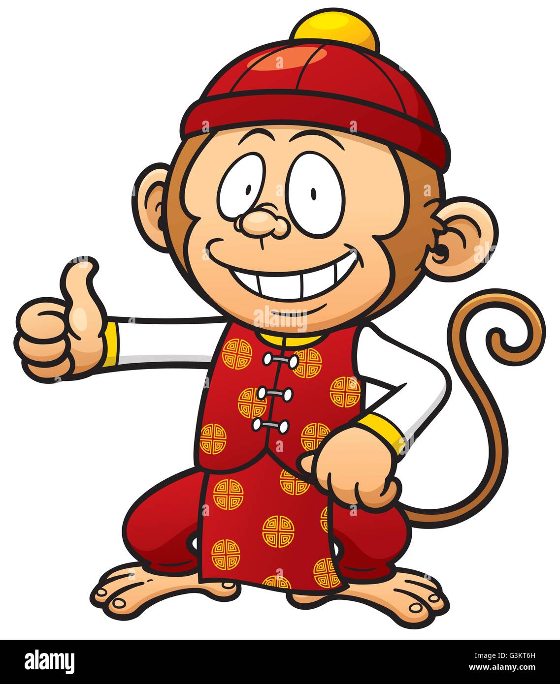 Vector illustration of cartoon monkey Stock Vector Image & Art - Alamy
