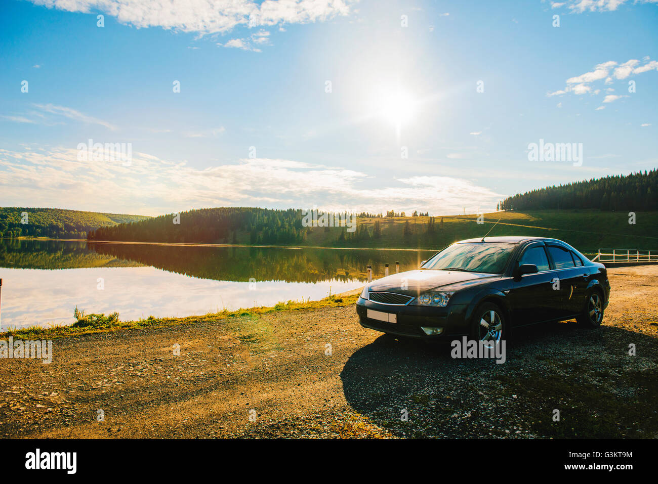 Car on rolling road hi-res stock photography and images - Alamy