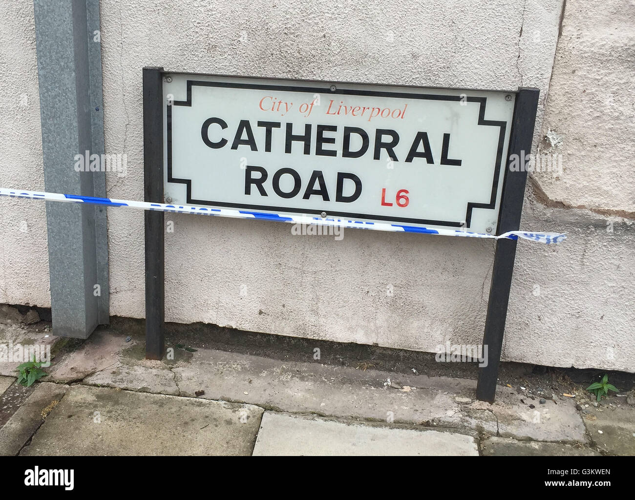 Anfield road sign hi-res stock photography and images - Alamy
