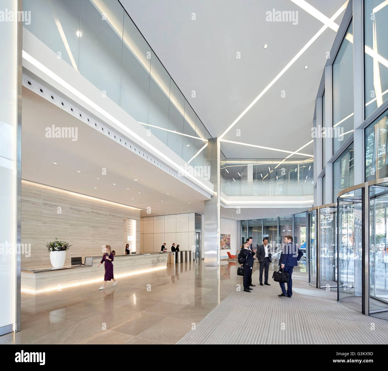 View towards reception desk from glazed entrance. 62 Buckingham Gate ...