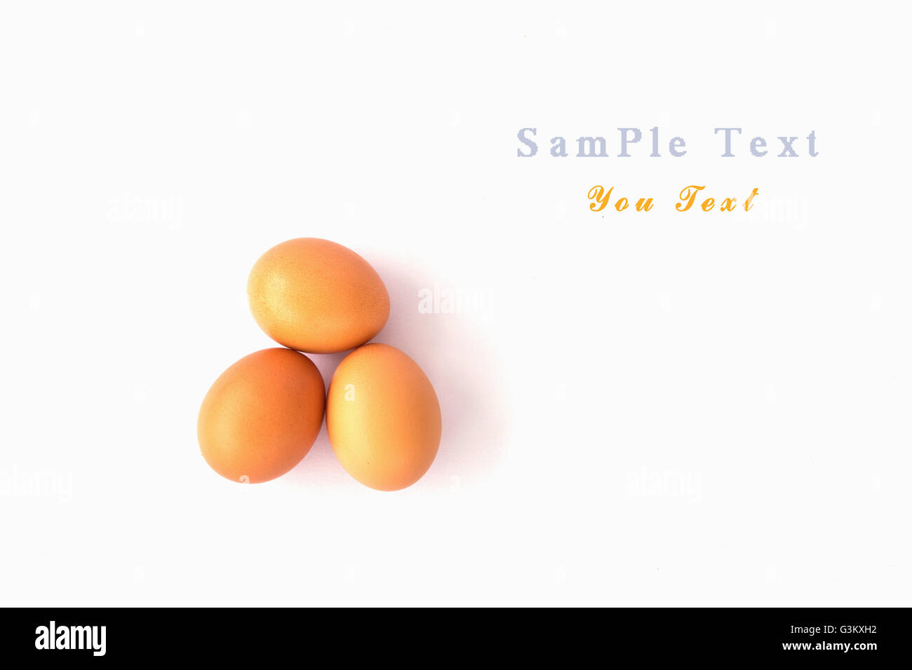 Eggs isolated on white background Stock Photo - Alamy