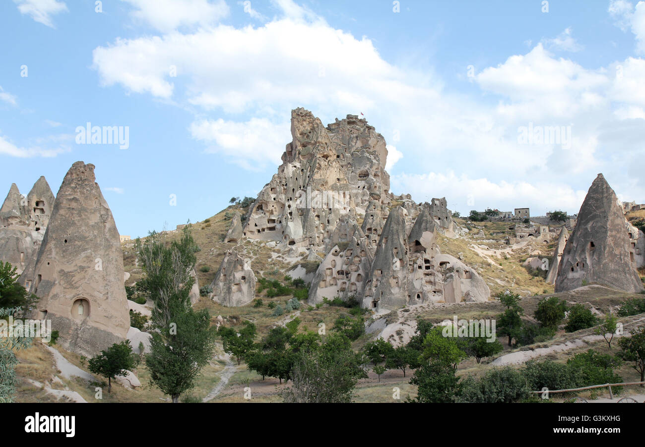 Cappadocia typical landscape, central Turkey Stock Photo - Alamy