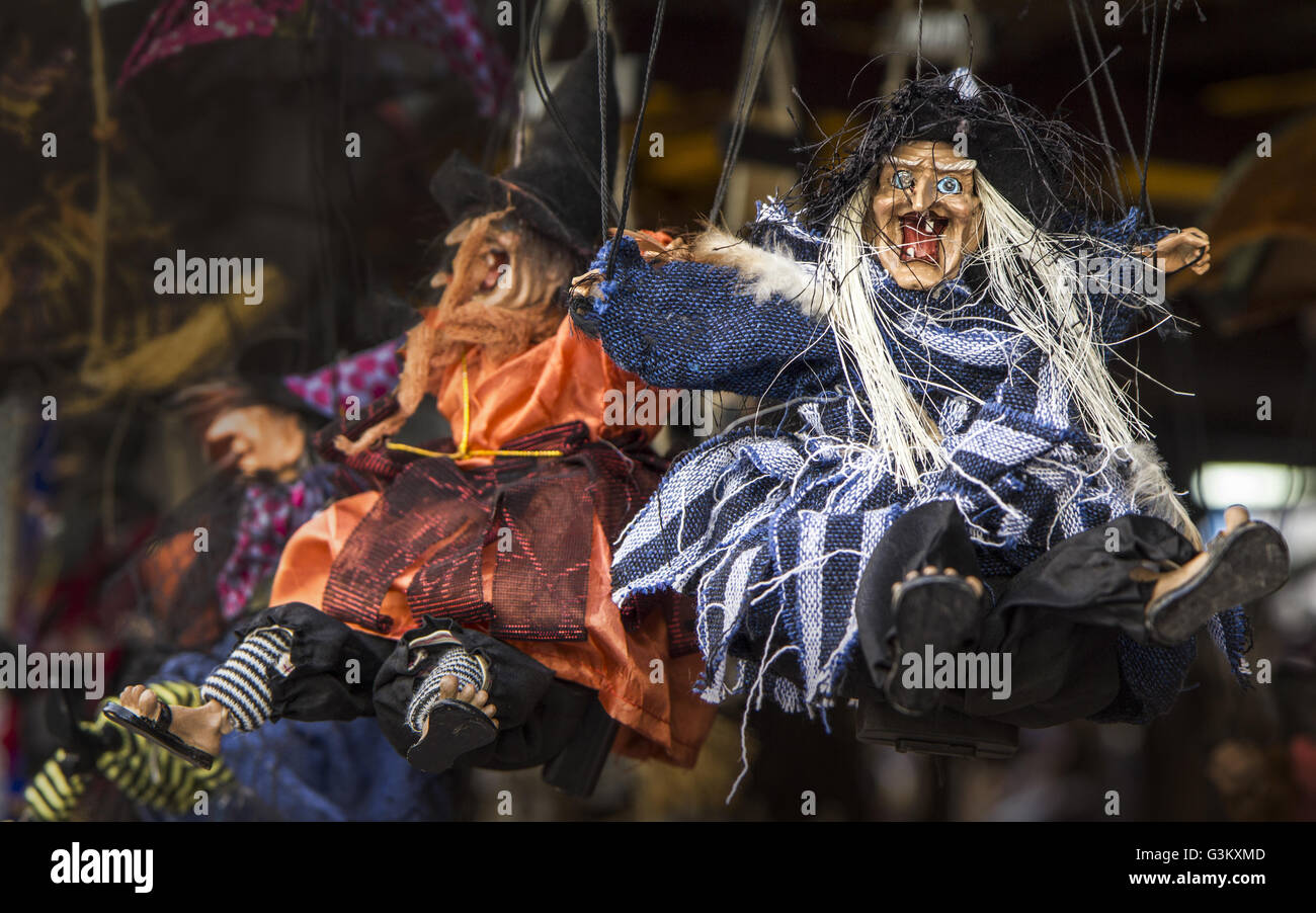Witch puppet, close up photo Stock Photo - Alamy