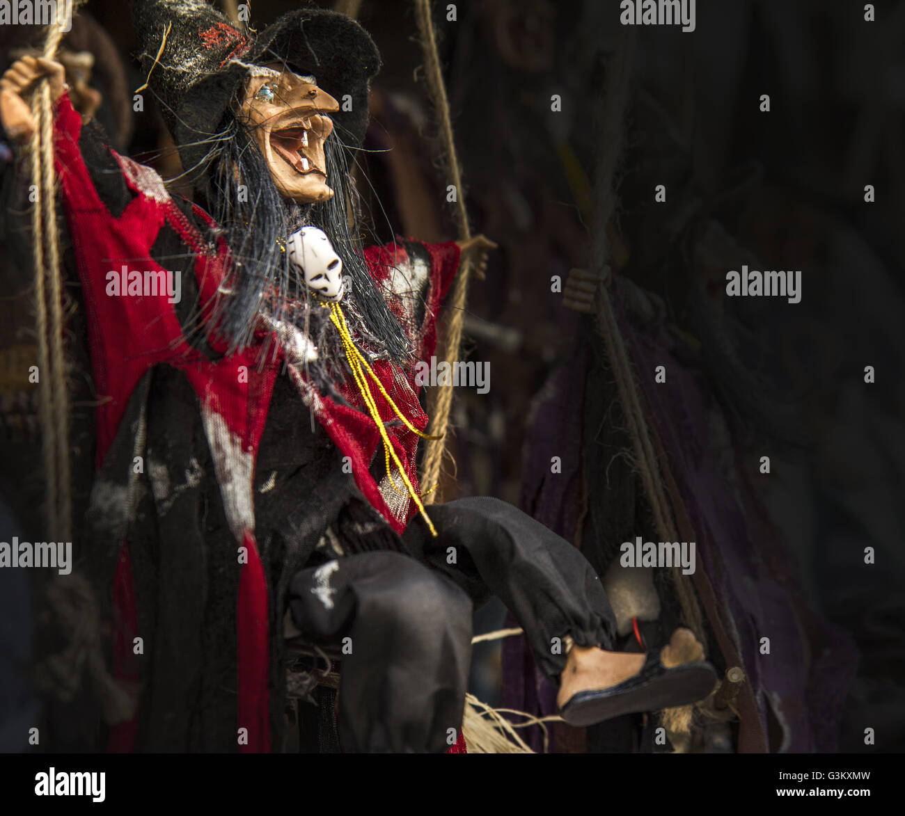 Witch puppet, close up photo Stock Photo - Alamy