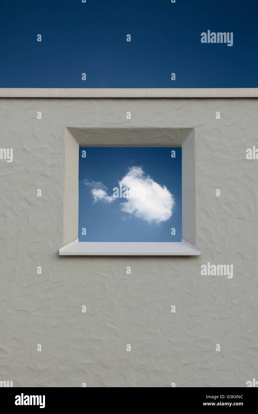 Sky view through a window hi-res stock photography and images - Alamy