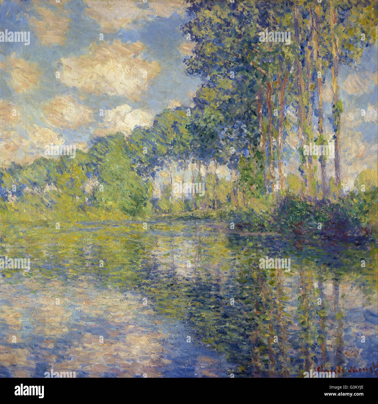 Claude Monet - Poplars on the Epte Stock Photo - Alamy