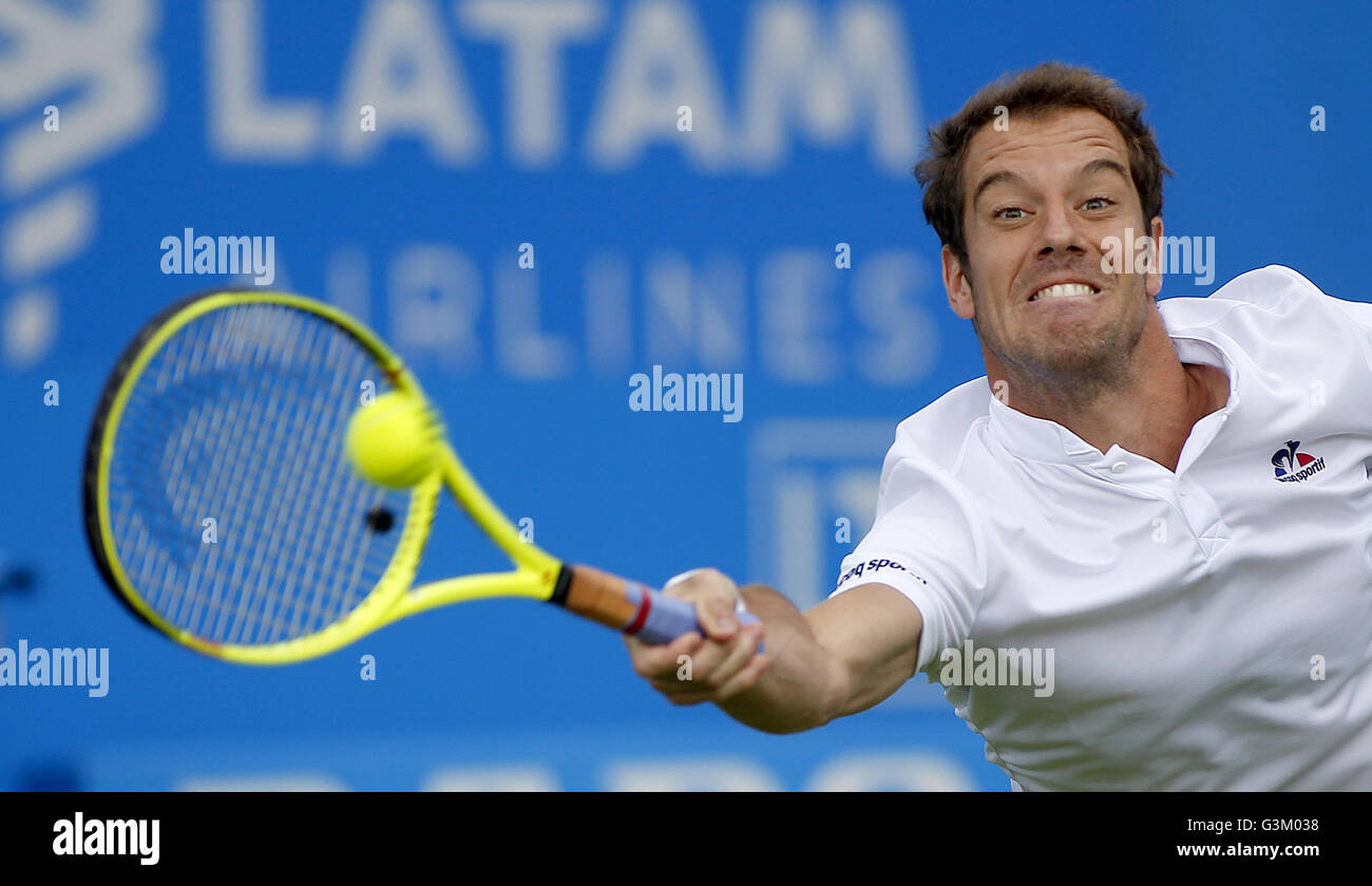 USA's Steve Johnson in action during day one of the 2016 AEGON ...