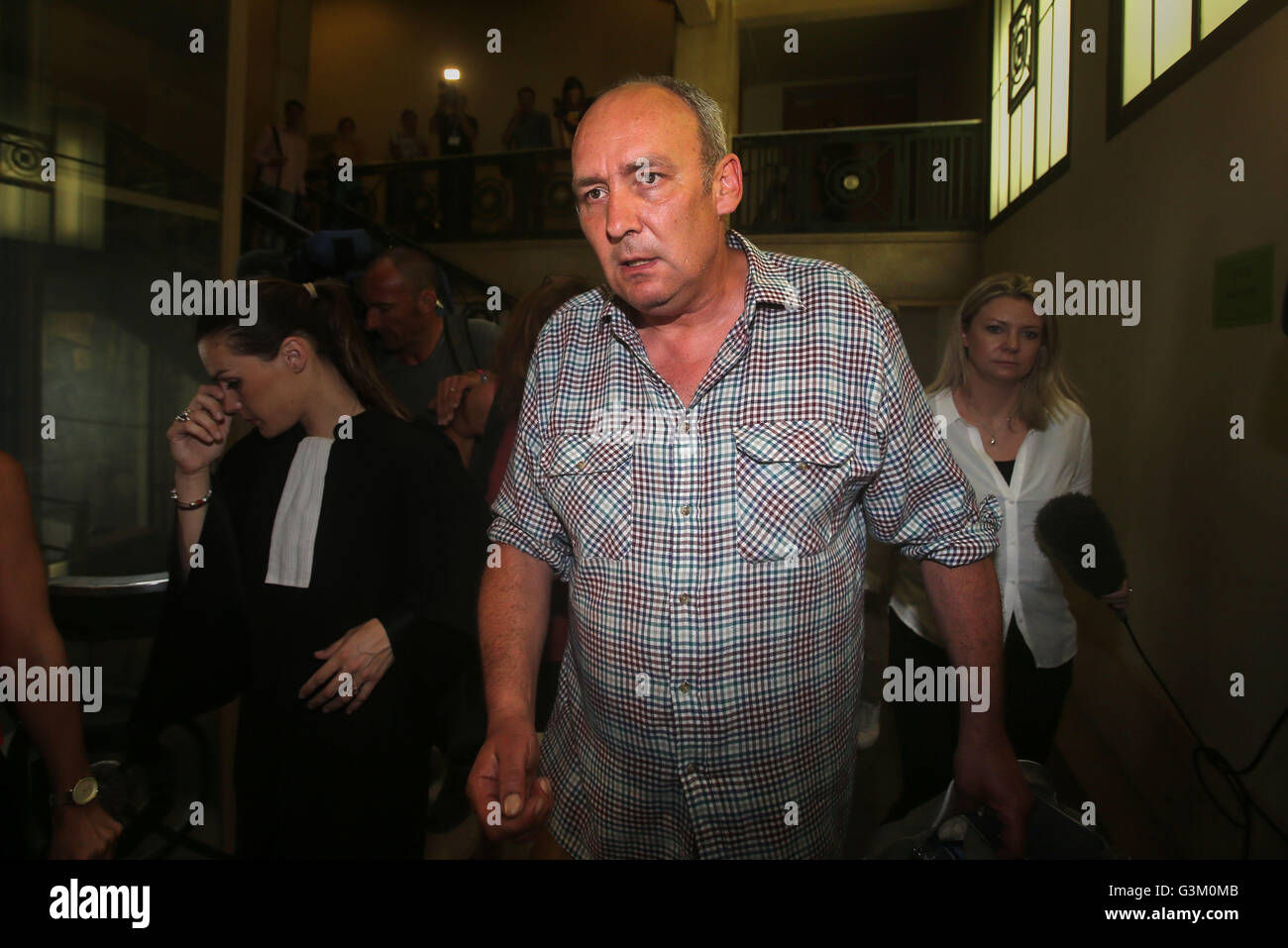 Chris Booth leaving Marseilles Court after his son Alexander Booth was ...