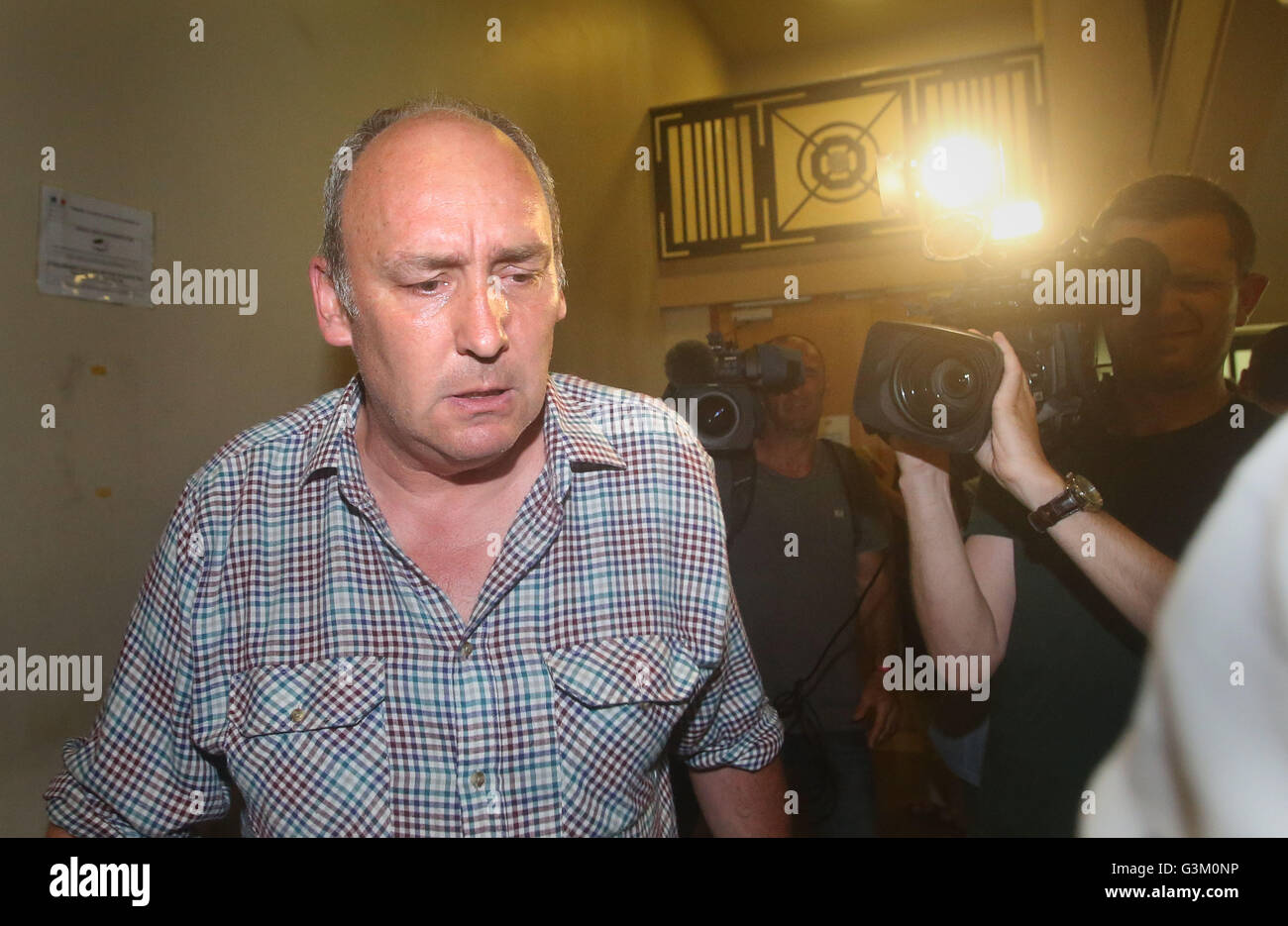 Chris Booth leaving Marseilles Court after his son Alexander Booth was ...