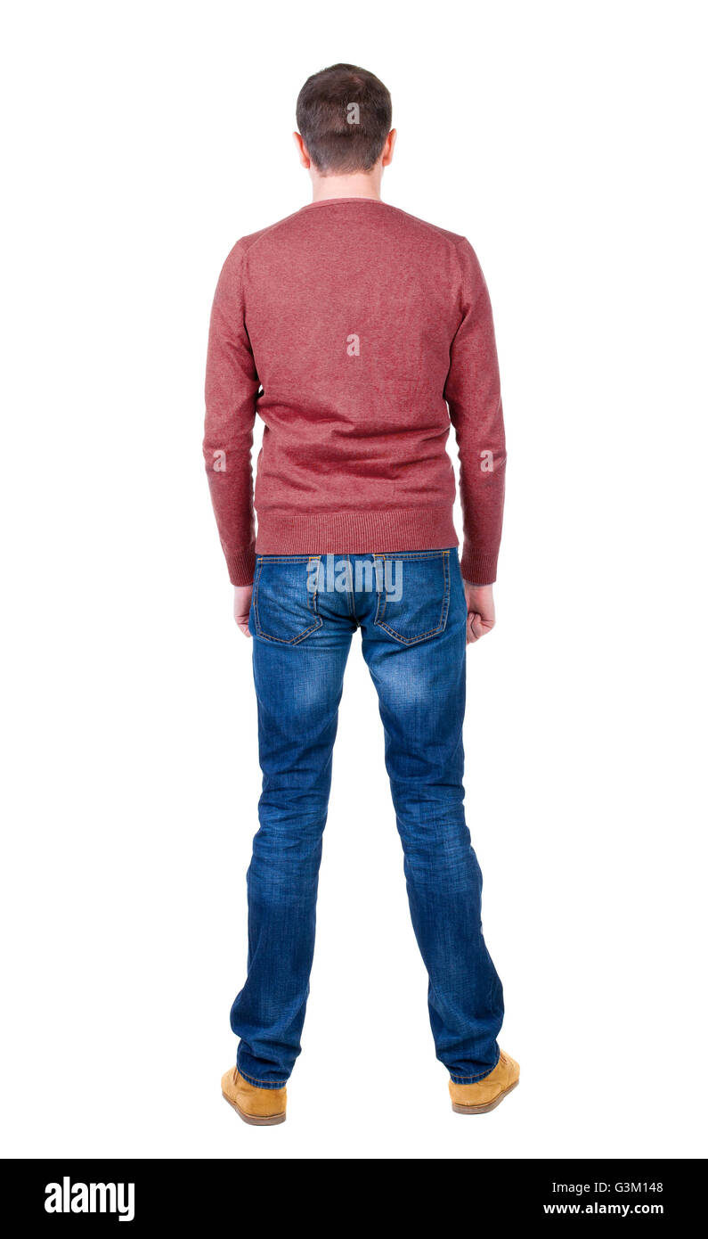 Handsome man in blue jeans Cut Out Stock Images & Pictures - Alamy