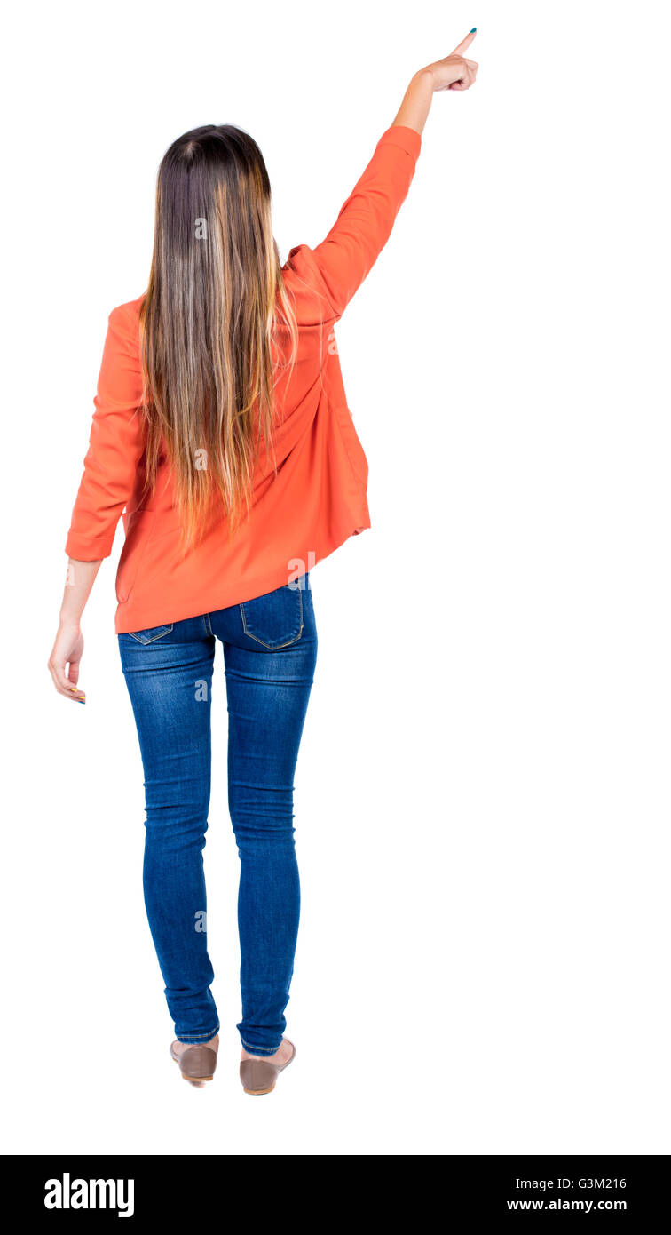 People Looking Up Back View