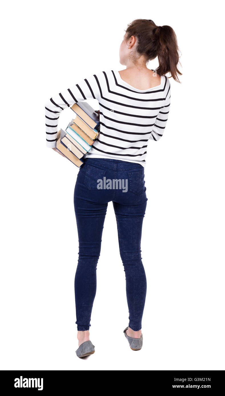 Holding book under arm Cut Out Stock Images & Pictures - Alamy