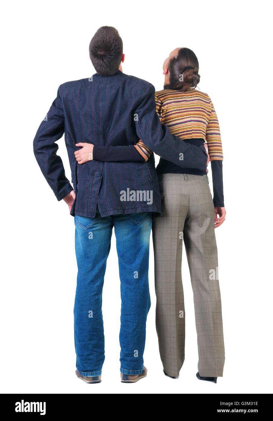 Backside couple men women Cut Out Stock Images & Pictures - Alamy