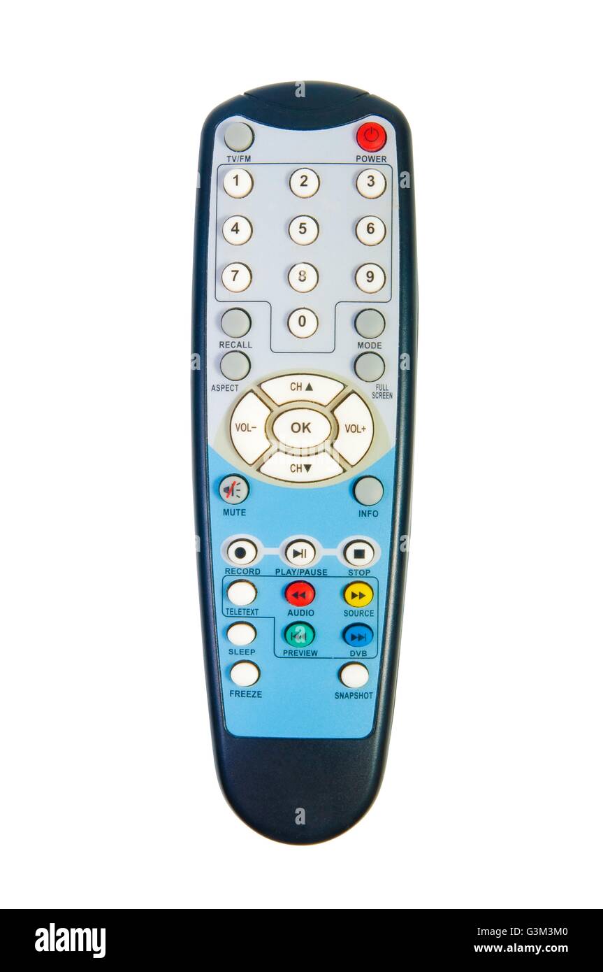 television remote control. Isolated over white background Stock Photo ...