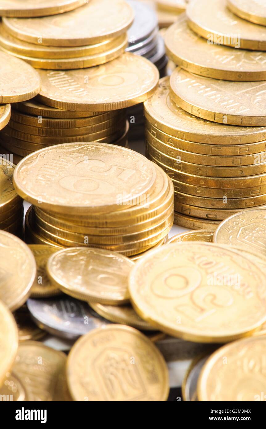 coins . isolated on white background Stock Photo - Alamy