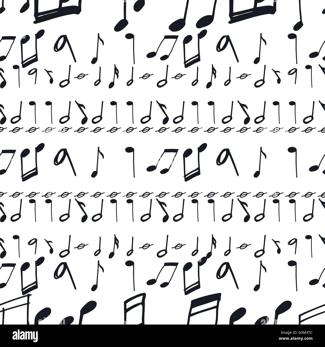 Seamless pattern with music notes Stock Vector Image & Art - Alamy