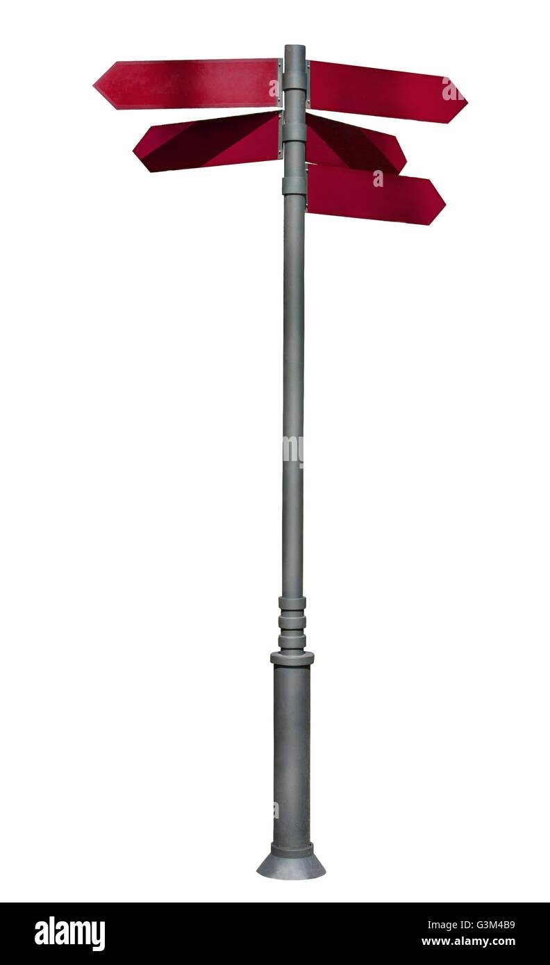 guidepost. Isolated over white background. indexes, signpost Stock ...