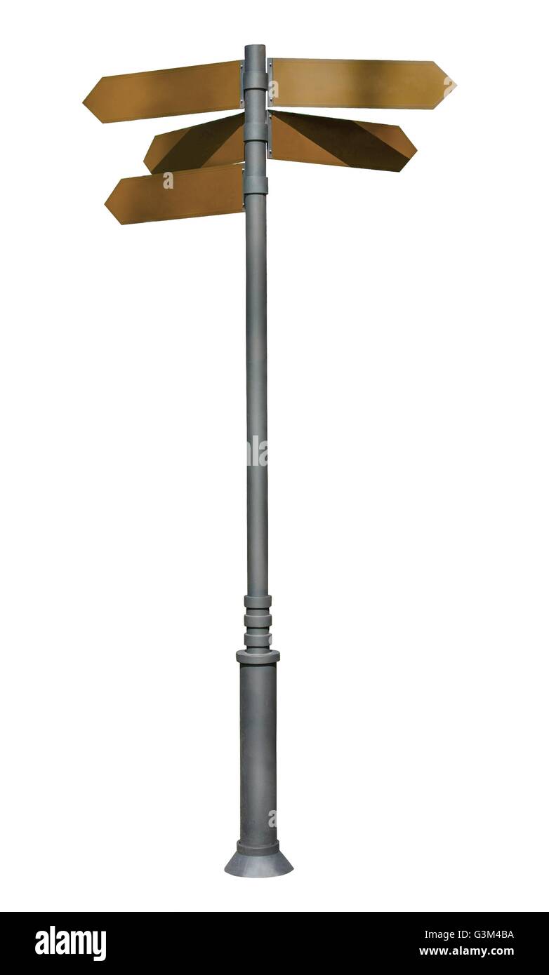 guidepost. Isolated over white background. indexes, signpost Stock ...