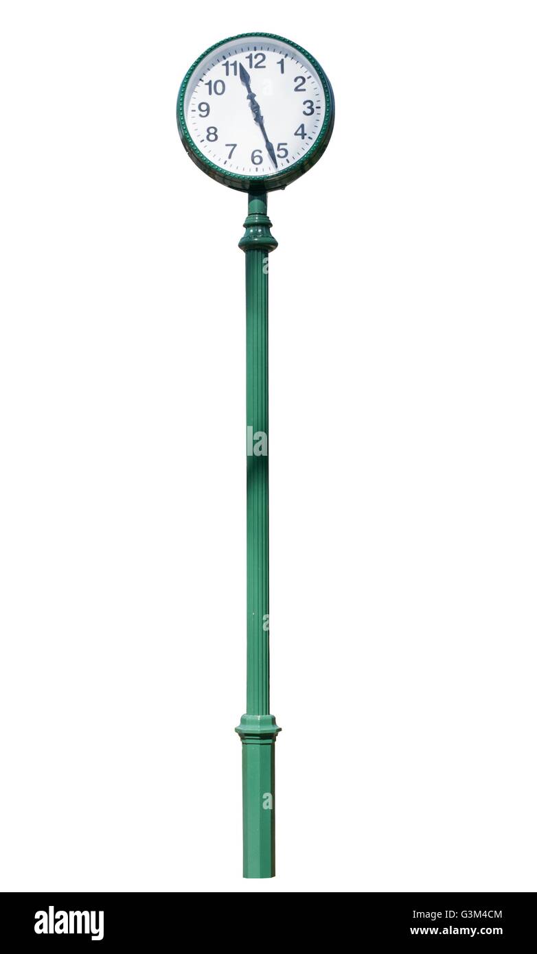 Outdoor antique pole clock hi-res stock photography and images - Alamy