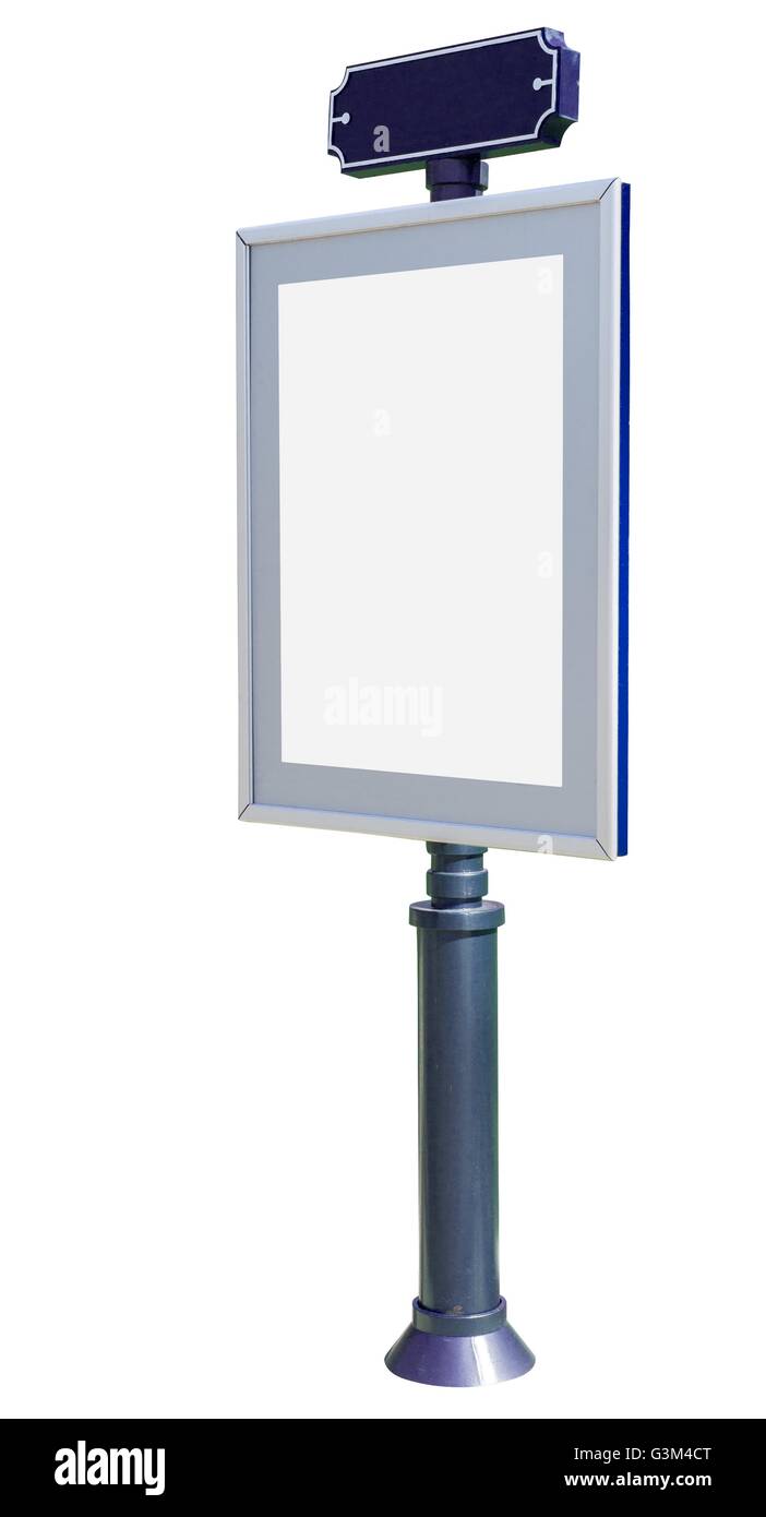 billboard on white background Stock Photo - Alamy
