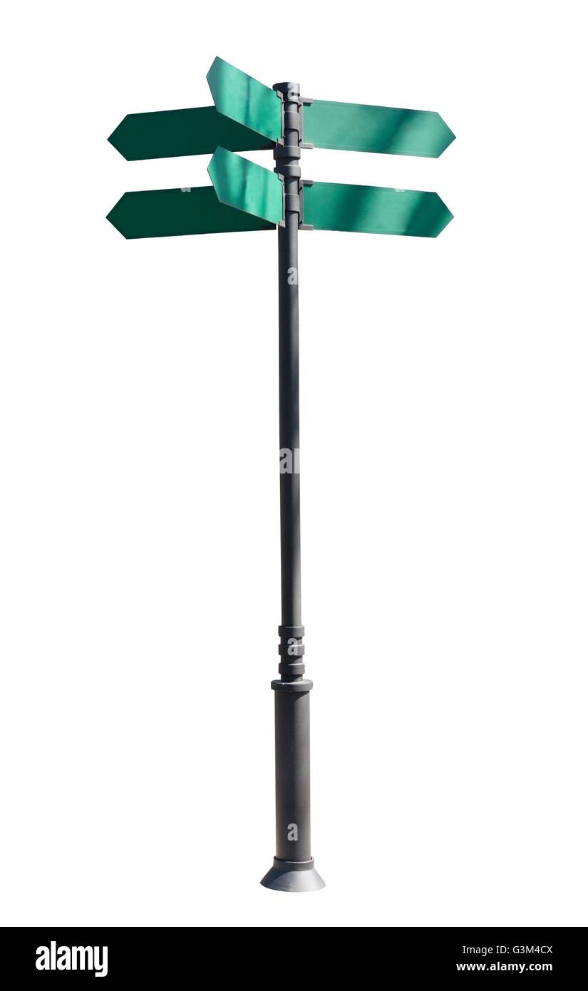 guidepost. Isolated over white background. indexes, signpost Stock ...