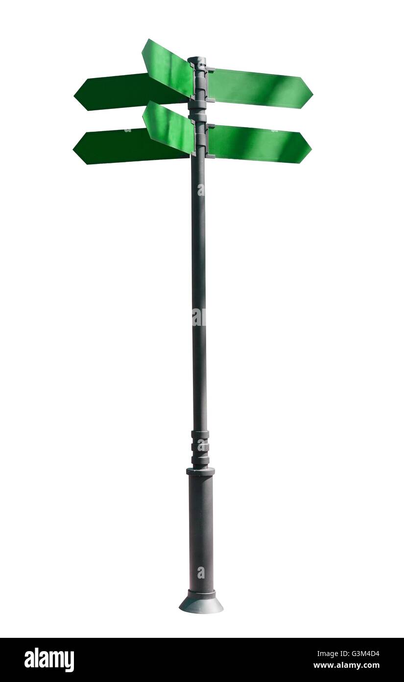 guidepost. Isolated over white background. indexes, signpost Stock ...