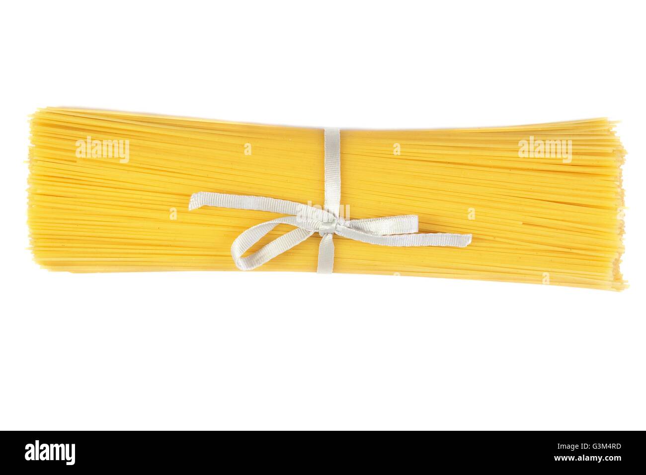 bunch of spaghetti isolated over white background Stock Photo - Alamy